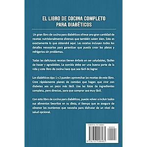 LIBRO DE COCINA COMPLETO PARA DIABÉTICOS En Español / Diabetic Cookbook in Spanish (Spanish Edition)
