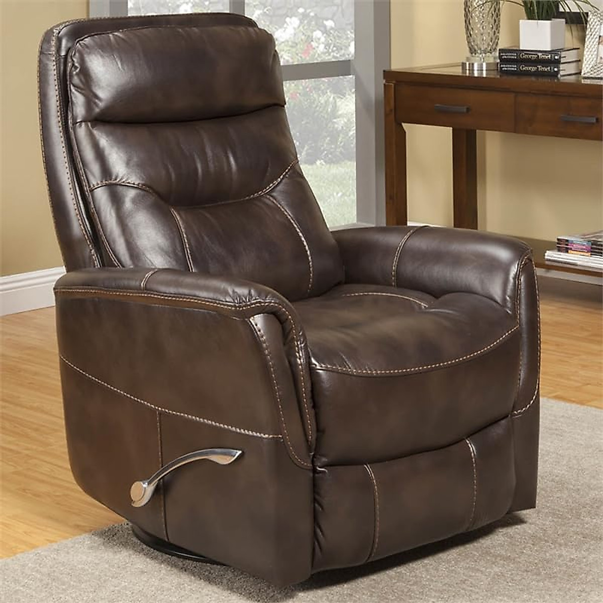 Parker Living Gemini - Truffle Manual Swivel Glider Recliner