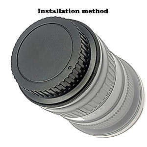 [4Pack] Rear Lens Cap Cover Compatible with All Canon EOS EF EF-S Camera Lens,EOS Rebel T7 T6 T5 90D 80D 77D 70D 60D 5Ds 1DX 5D 7D / 6D Mark II III 200D Rebel SL3 SL2 T8i T7i T6i T6S T4i T5i T5 T3