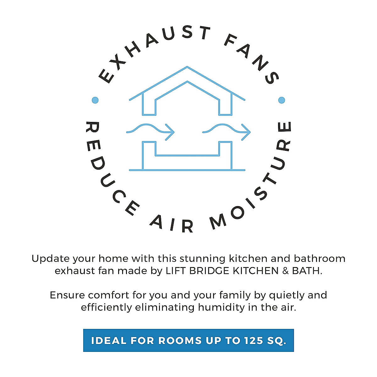 Liftbridge Kitchen & Bath Decorative Round 110 CFM Oil Rubbed Bronze Bathroom Ceiling Ventilation & Exhaust Fan with Light and Glass Globe, Quiet 1.5 Sones Bath Fan & Nightlight