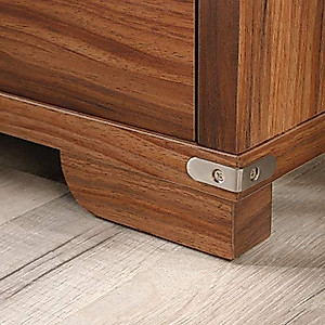 Sauder Vista Key Dresser, L: 59.06" x W: 15.67" x H: 33.31", Blaze Acacia Finish