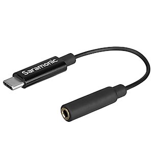 Saramonic Gold-Plated 3.5mm Female Microphone & Audio Adapter Cable for DJI Osmo Pocket & DJI Pocket 2 (SR-C2006)