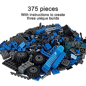 Apostrophe Games 3 in 1 Dinosaur Expedition Building Block Set (375 Pieces) Build a T-Rex, Truck or SUV, for Kids and Adults