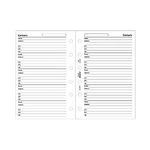 Filofax Pocket Name/Address/Phone (B210201)