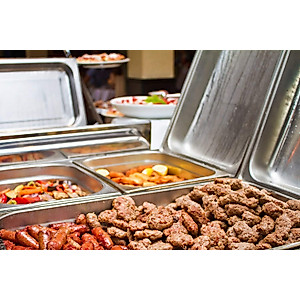 TigerChef Food Warmer - Chaffing Dishes Stainless Steel - Chafing Dish Buffet Set - Chafer and Buffet Warmer Sets with 2 Half-Size Pans and Cool-Touch Plastic Handle