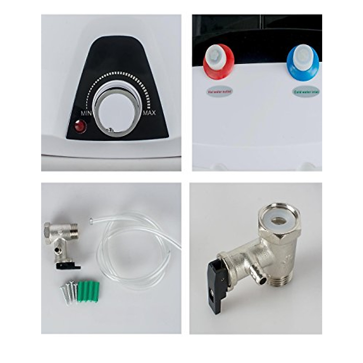 Tinsay 2.1 Gallon 8L Electric Mini-Tank Water Heater Electric Instant Water Heater Electric Hot Water Heater for Kitchen Household 110V-USA Delivery,3-6 Days