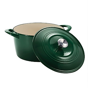 Tramontina 7 Qt Enameled Cast Iron Covered Tall Round Dutch Oven (Basil) - 80131/360DS