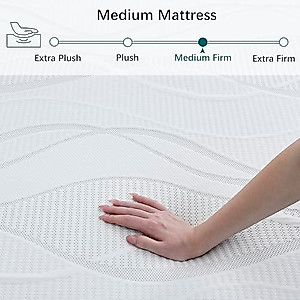 Rest Only Full Mattress for Pressure Relief, 10 Inches Cooling Gel Memory Foam Hybrid Mattress, Mattress Full Size with Individual Pocket Spring for Motion Isolation, Medium Firm