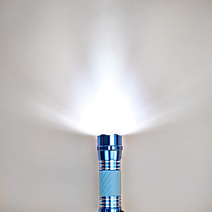 EverBrite 4-Pack Mini LED Aluminum Flashlight Party Favors Colors Assorted for Hurricane Supplies with Handle Glow in Dark