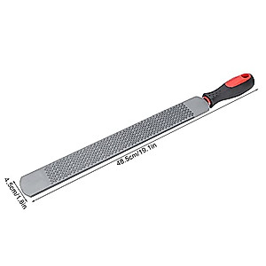 BRDI Horseshoe File, Double-Sided Farrier Hoof Rasp T12 Carbon Tool Steel Hoof Trimming Shoeing Tool for Horseshoe Trimming