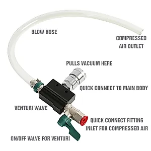 OEMTOOLS 24444 Coolant System Refiller Kit, 5 Adapters, Eliminate Trapped Air, Test Radiator and Heating Core Lines for Leaks, Vacuum Fill Coolant Tool, Vacuum Leak Tester, Multi