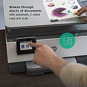 HP OfficeJet Pro 9015e Wireless Color All-in-One Printer with 6 Months Free Ink (1G5L3A) (Renewed Premium)