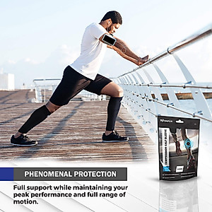 POWERLIX Calf Compression Sleeve (2p) Calf & Shin Sleeves for Men & Women Great for Pain Relief, Running, Sports & More