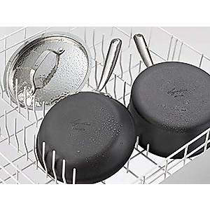 Lagostina Nera Hard Anodized Nonstick 8.5-Inch Fry Pan, Dishwasher Safe Cookware,Grey