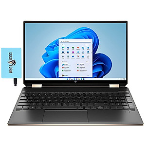 HP Spectre x360 Home & Business 2-in-1 Laptop (Intel i7-1165G7 4-Core, 16GB RAM, 512GB SSD, Intel Iris Xe, 15.6" Touch 4K Ultra HD (3840x2160), Active Pen, Fingerprint, Win 11 Home) (Renewed)