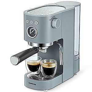 Ihomekee Espresso Machine Coffee Makers 15 Bar Cappuccino Machines with Milk Frother for Espresso/Cappuccino/Latte/Mocha for Home Brewing 1350W