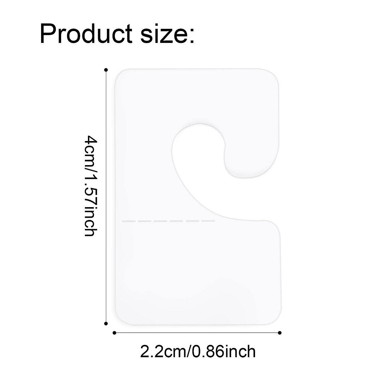 Zsxdc 300 Pieces Clear Self Adhesive Hang Tabs Hooks J-Hook Folding Tab with Hook Plastic Display Handg Tabs for Store Retail Display