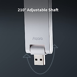 Aqara Smart Hub E1 (2.4 GHz Wi-Fi Required), Powered by USB-A, Small Size, Zigbee 3.0, Acts as a Wi-Fi Repeater (Hotspot) for up to 2 Devices, Supports HomeKit, Alexa, Google Assistant, IFTTT
