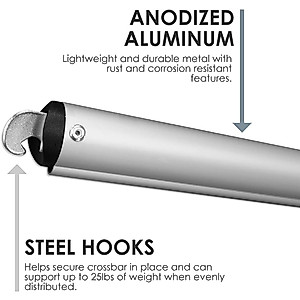 Crossbar Valance Hanger, For Pipe and Drape (6'-10' Crossbar)