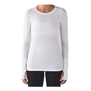 lululemon Swiftly Tech Long Sleeve Crew (White, 10)