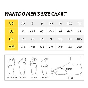 Wantdo Men's Waterproof Hiking Shoes Low Top Waterproof Hiking Boots Lightweight Outdoor Trekking Backpacking Breathable Work Mountaineering Trekking Trails Shoes Orange
