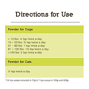 Herbsmith Soothe Joints – Cat + Dog Arthritis Pain Relief for Senior Pet Aches + pains – Joint Health for Senior Dogs + Cats – 150g Powder