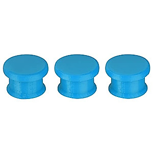 LUAATT Blank bit Accessory,Colorful Charm Hardware Bit,3 Pack Insert Charm Rivets Compatible with Bogg Bags(Blue)