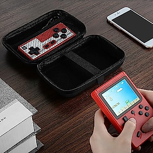 Linkidea Handheld Game Console Carrying Case, Protective Travel Retro Mini Game Player Box for Charging Cable, Earpods, Batteries and Accessories
