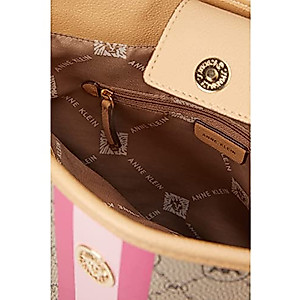 Anne Klein Logo Varsity Tote Pink One Size