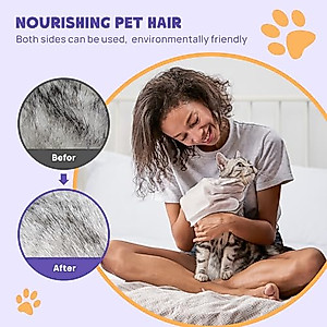 HICC PET Cleaning & Deodorizing Pet Bathing Wipes for Dogs and Cats, Nourish Fur Coconut Oil Gloves Grooming Wipes for Dog/Cat, Dog Cat Cleaning Wipes for Daily Care and Traveling - Unscented