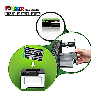 ToBeter B411/B431 44574701 Compatible Toner Cartridge Replacement for OKI Okidata b411 b411d b411f b411dn b431d b431dn mb491 mb461 mb471 mb471w Printer(2 Pack, Black)