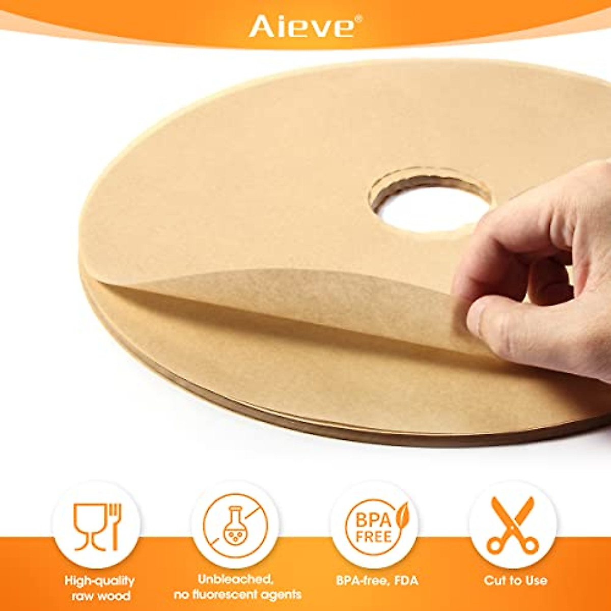 AIEVE Dehydrator Parchment Paper Compatible with Nesco Dehydrator, Non-stick Round Food Dehydrator Sheets Fruit Dehydrator Mats Compatible with Nesco Food and Jerky Dehydrator NESCO Snackmaster