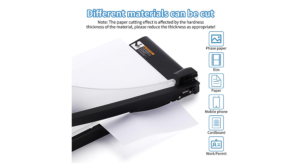 Paper Cutter with Safety Guard & Precise Cuts for Home & Office