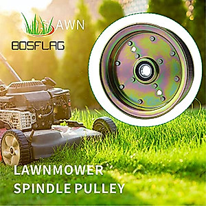 BOSFLAG 2 Pack 539132728 Idler Pulley Replaces Husqvarna 539132728 Idler Pulley, Husqvarna 589766102, 539112196, 589766101 for Husqvarna RZ4623, MZ6128, Z246, RZ46i, MZ61, RZ5424, MZ5225 Lawn Tractors