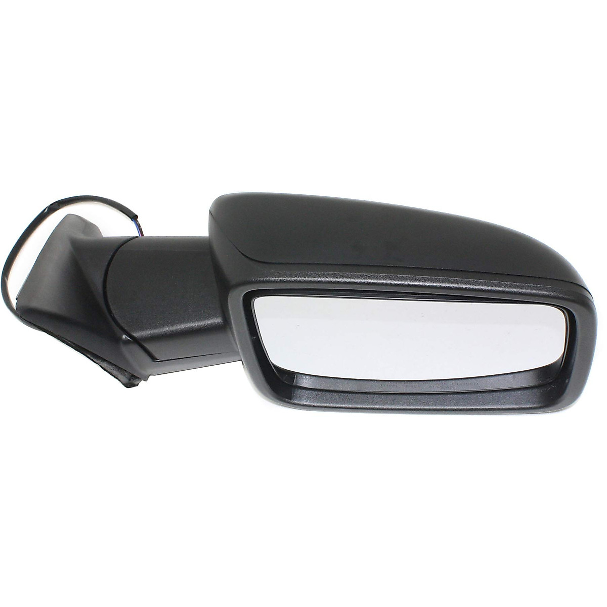 Kool Vue Passenger Side Power Heated Mirror for Ram 1500 2014-2018 Manual Fold Without Signal Light & Puddle Lamp Textured With Remote Entry Group Package, w/o Towing Package