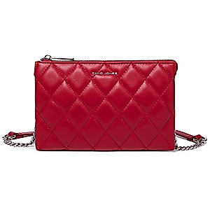 DAVIDJONES Faux Leather Hobo Purse and Wallet set for women Quilted Top Zip Crossbody Bag