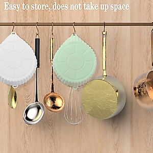 2 Pack Air Fryer Silicone Pot, 7 Inch Reusable Round Air Fryer Silicone Liners, Replacement of Parchment Paper Liners Air Fryer Accessories, Food Safe Baking Pans for Microwave, Oven(White, Green)