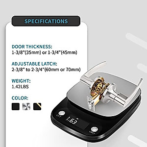 Gaurqiah Passage Door Handle, Passage Function Door Lever,Reversible Door Lever for Hallway or Closet,Satin Nickel Finish