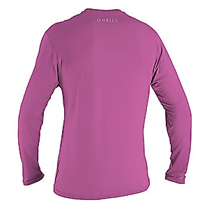 O'Neill Youth Basic Skins UPF 50+ Long Sleeve Sun Shirt, Fox Pink, 6