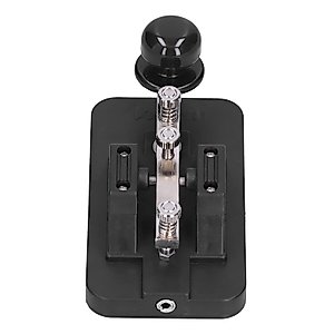 Morse Code Key Telegraph Tapper Manual CW Practice Tool Trainer with Buzzer for Beginner