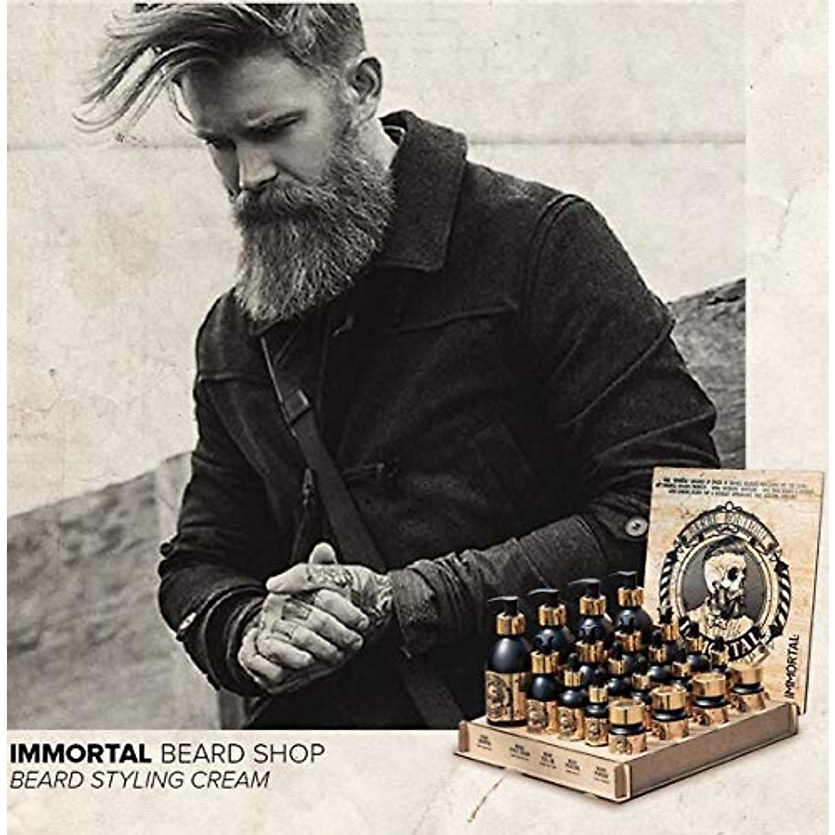 Immortal NYC 'Beard Oil' - 1.7Oz. - Beard Growth Oil - Beard Conditioner - Beard Oil For Men Growth - Beard Softener - Beard Growth For Men - Beard Grooming - Beard Growth Serum-Beard Products For Men