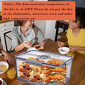 Bread Box with Lid for Kitchen Counter, 10L Airtight Loaf Bread Storage Container，Time Recording Bread Keeper for Homemade Bread, Toast, Bagel, Donut and Cookies (Grey)