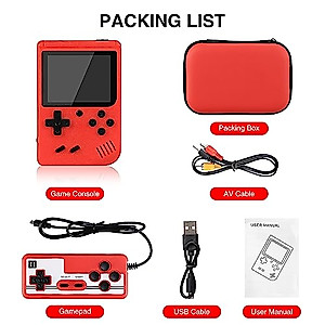 Handheld Game Console - Vaomon Retro Handheld Game Console Comes with Portable Shell, 400+ Classical FC Games, Gameboy Support Connecting TV & 2 Players, Ideal Gift for Kids & Lovers