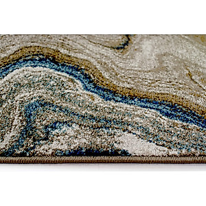 Transocean Liora Manne Ashford Agate Indoor Blue 7'10"X9'10" Rug