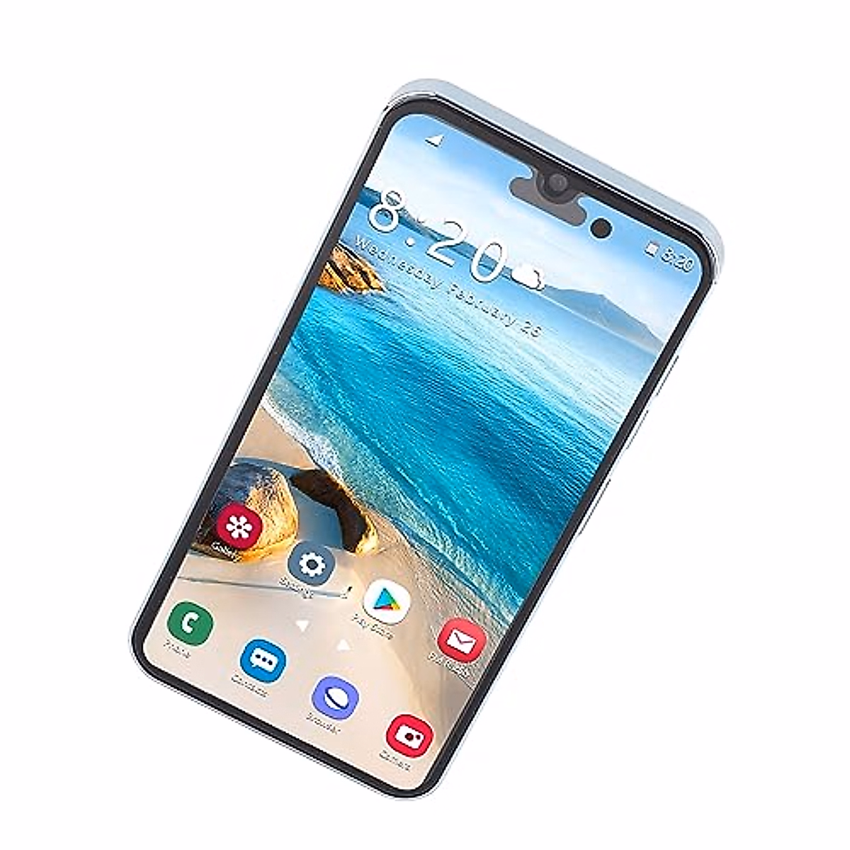 PUSOKEI Unlocked Smartphone, Cell Phone, 6.1in IPS Large Screen, 4GB RAM 64GB ROM, 11, 8MP+16MP Camera, 5G WiFi, 4G Network, Face Unlock, 4000mAh Battery (Blue)