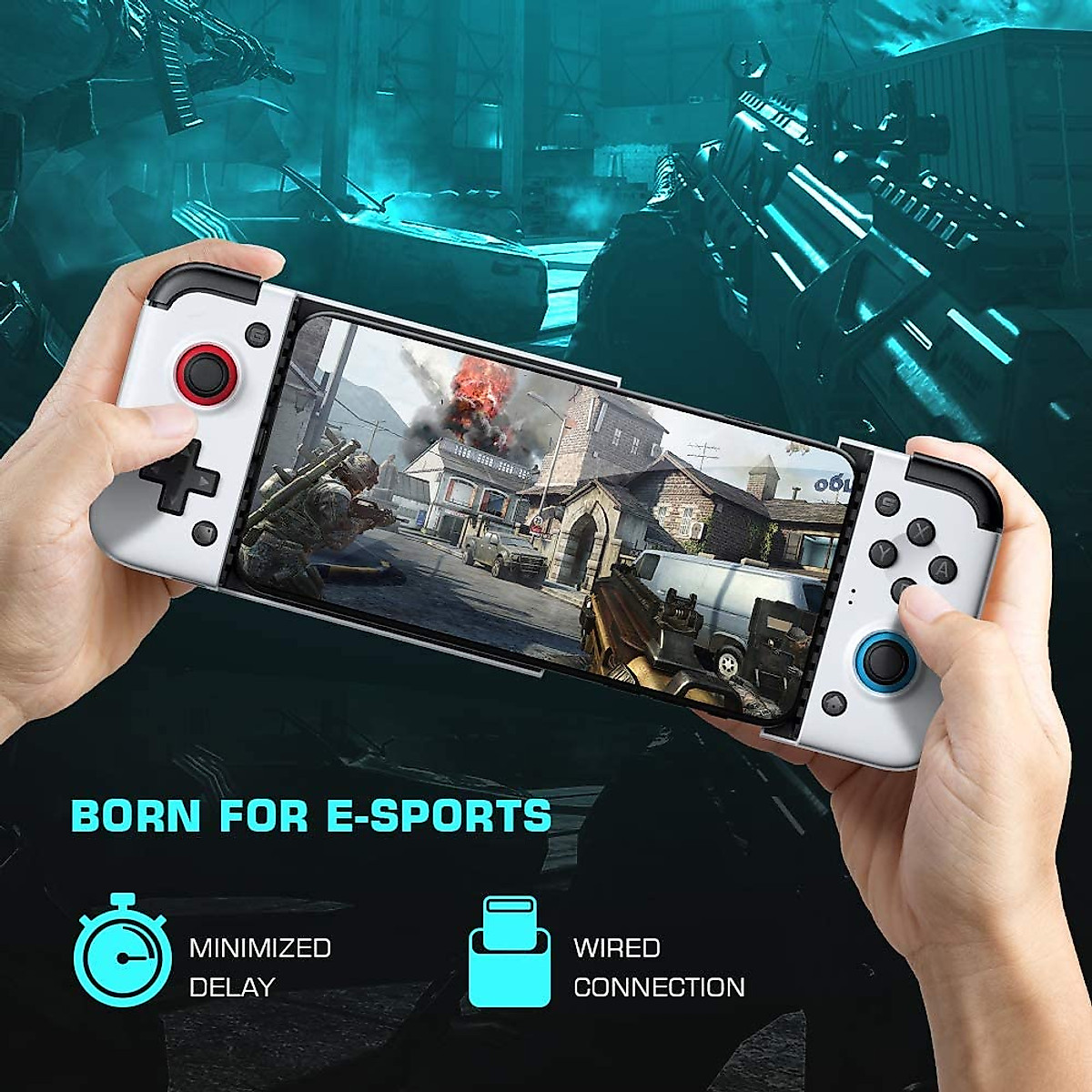GameSir 2021 Version X2 Type-C Mobile Game Controller for Android Phone (Max 173mm) Xbox Cloud Gaming Google Stadia, 51° Movable Type-C Plug and Play E-Sports Gamepad, with Controller Bag