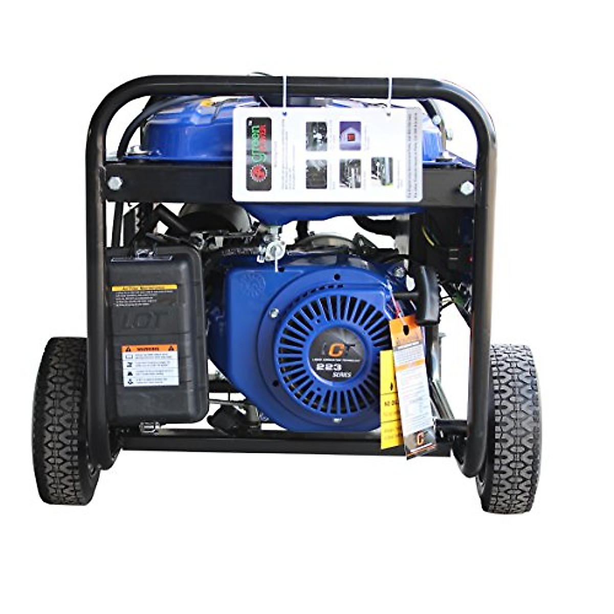 Green-Power America Gasoline Generator GPD5000W, Green/Black