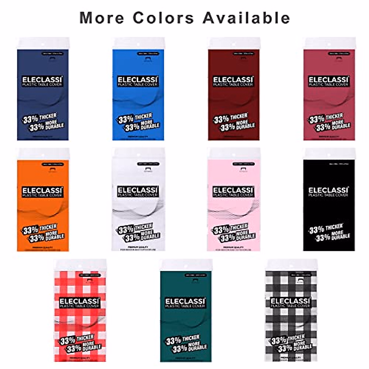 Pink 6 Pack Premium Disposable Plastic Tablecloth 54 x 108 In - Plastic Table Cloths for Parties Disposable Tablecloth for Rectangle Tables Up To 8 Ft - Rectangle Tablecloth - Pink Tablecloth