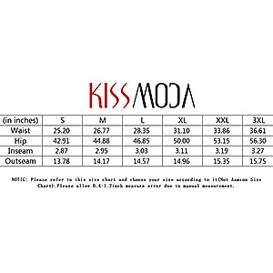KISSMODA Womens Casual Linen Short Pants Drawstring Elastic Waist Summer Shorts with Pockets M