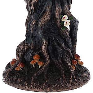 Nemesis Now Bronze Forest Nectar Ancient Tree Spirit Green Man Goblet Wine Glass, 1 Count (Pack of 1)